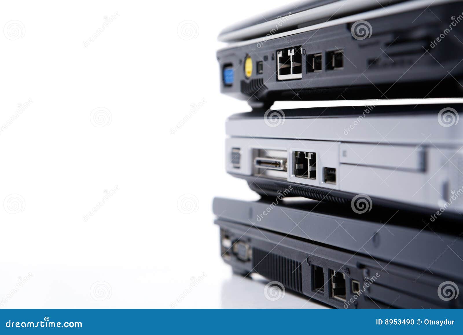 Pile of laptop stock photo. Image of electronic, stack - 8953490
