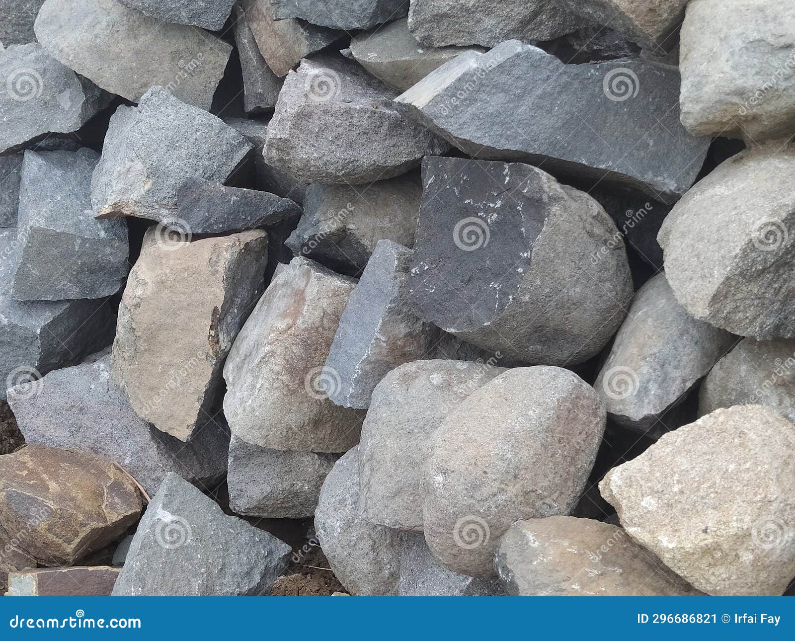 Pile of Large Split Stones, Stock Image - Image of stonewall, rubble ...