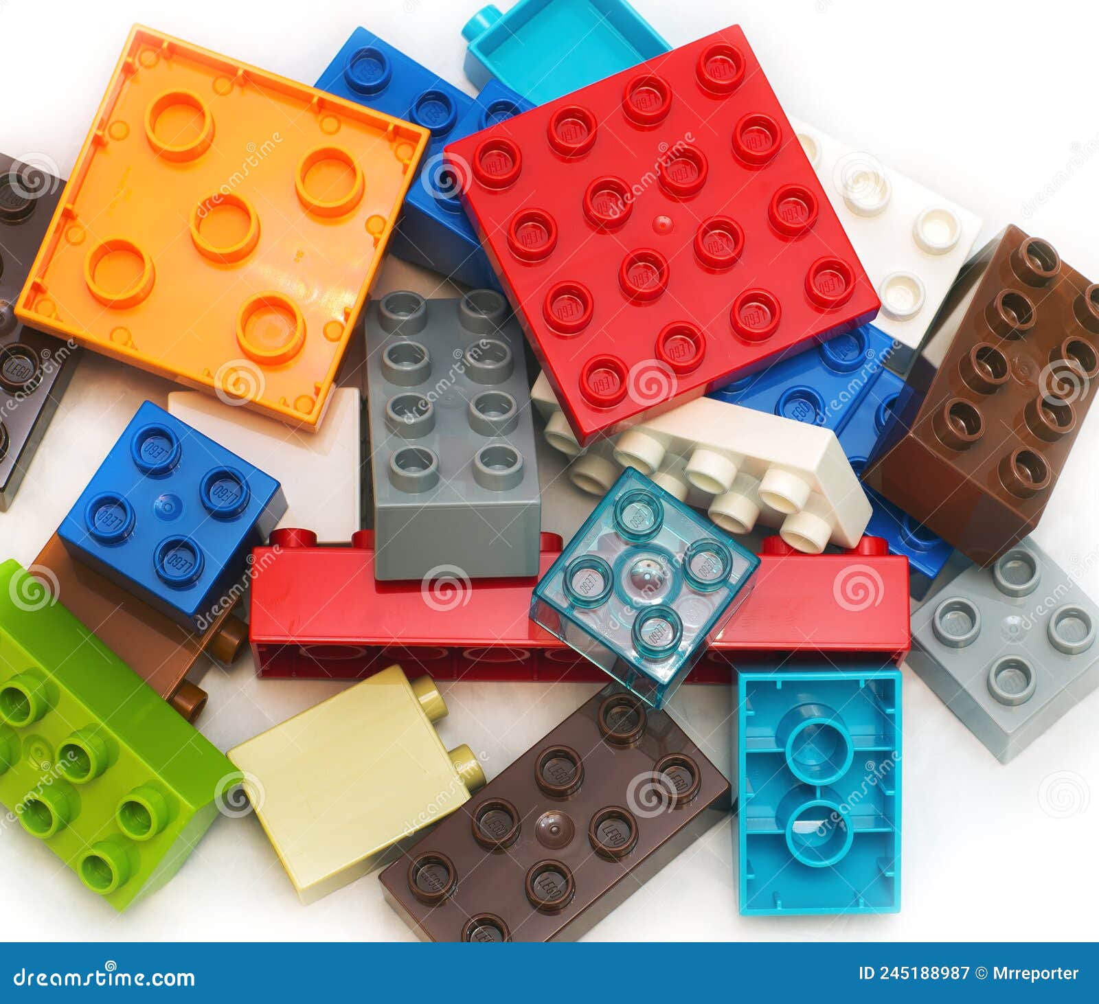 Pile of Lego Constructor Blocks on White Editorial Photography - Image ...