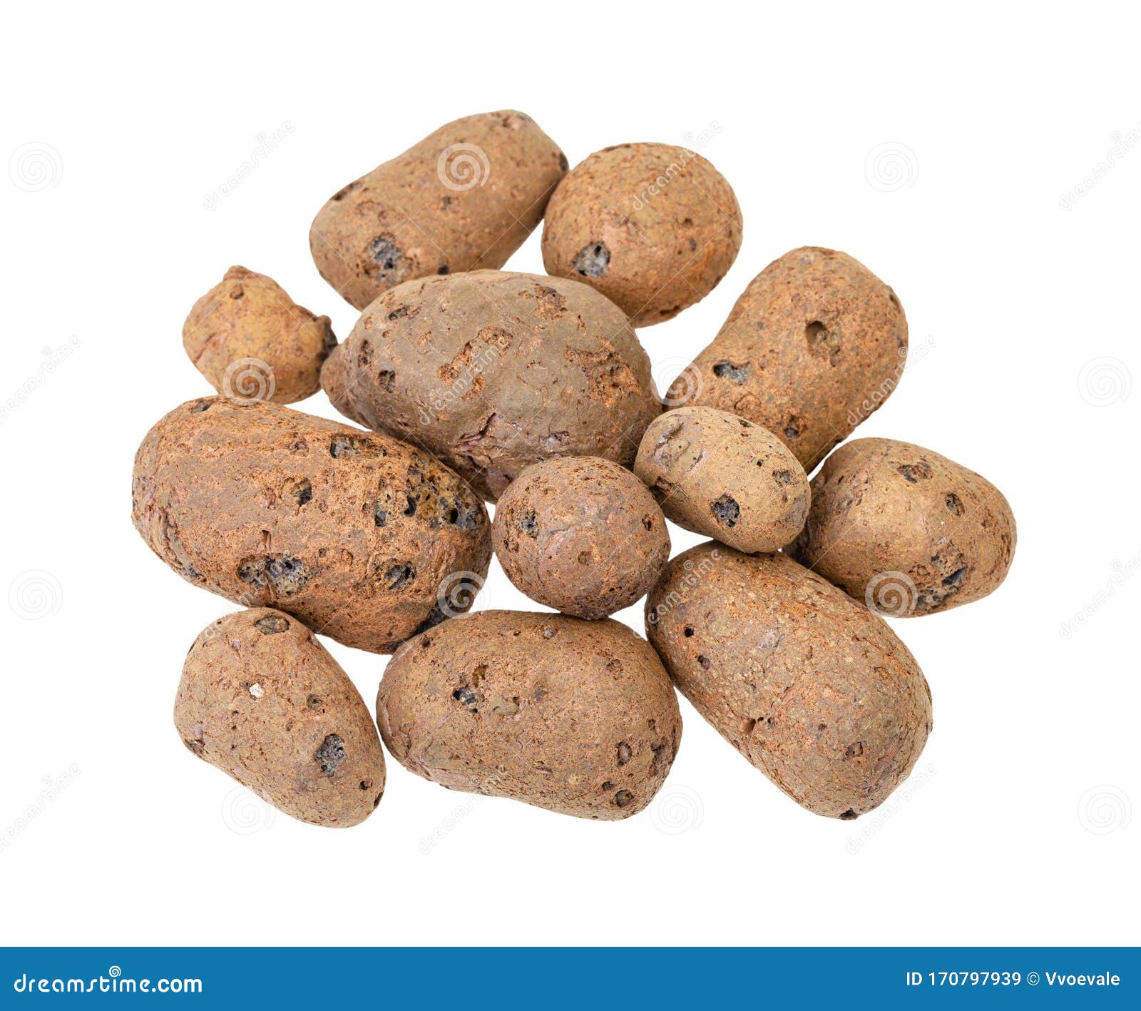 Pile Of Lightweight Expanded Clay Aggregate Stock Image - Image of ...