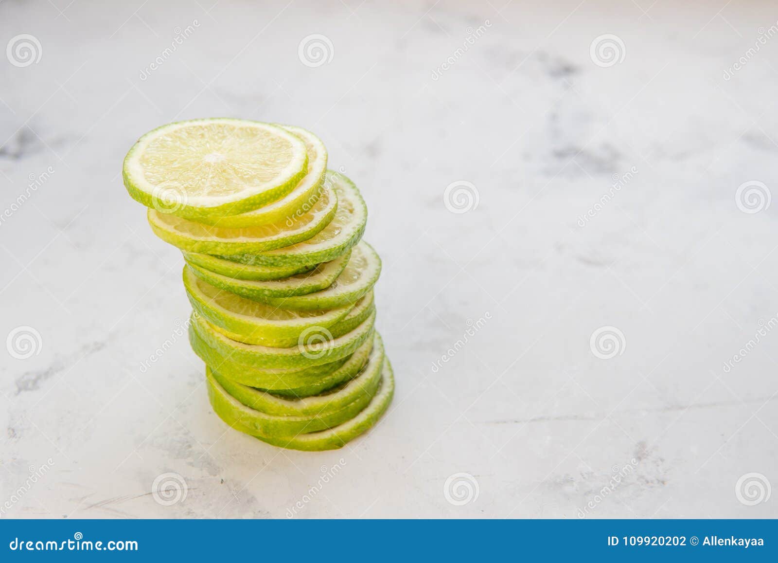 Pile of Lime Slices on a Light Background Stock Photo - Image of citrus ...
