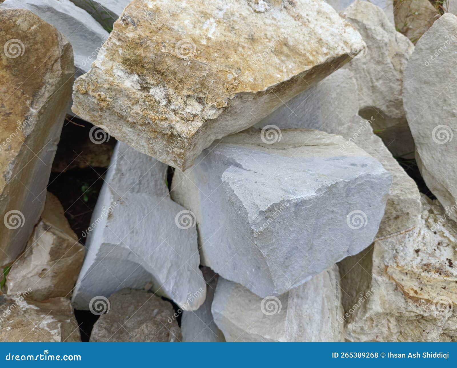 Pile of Limestone stock photo. Image of limestone, rock - 265389268