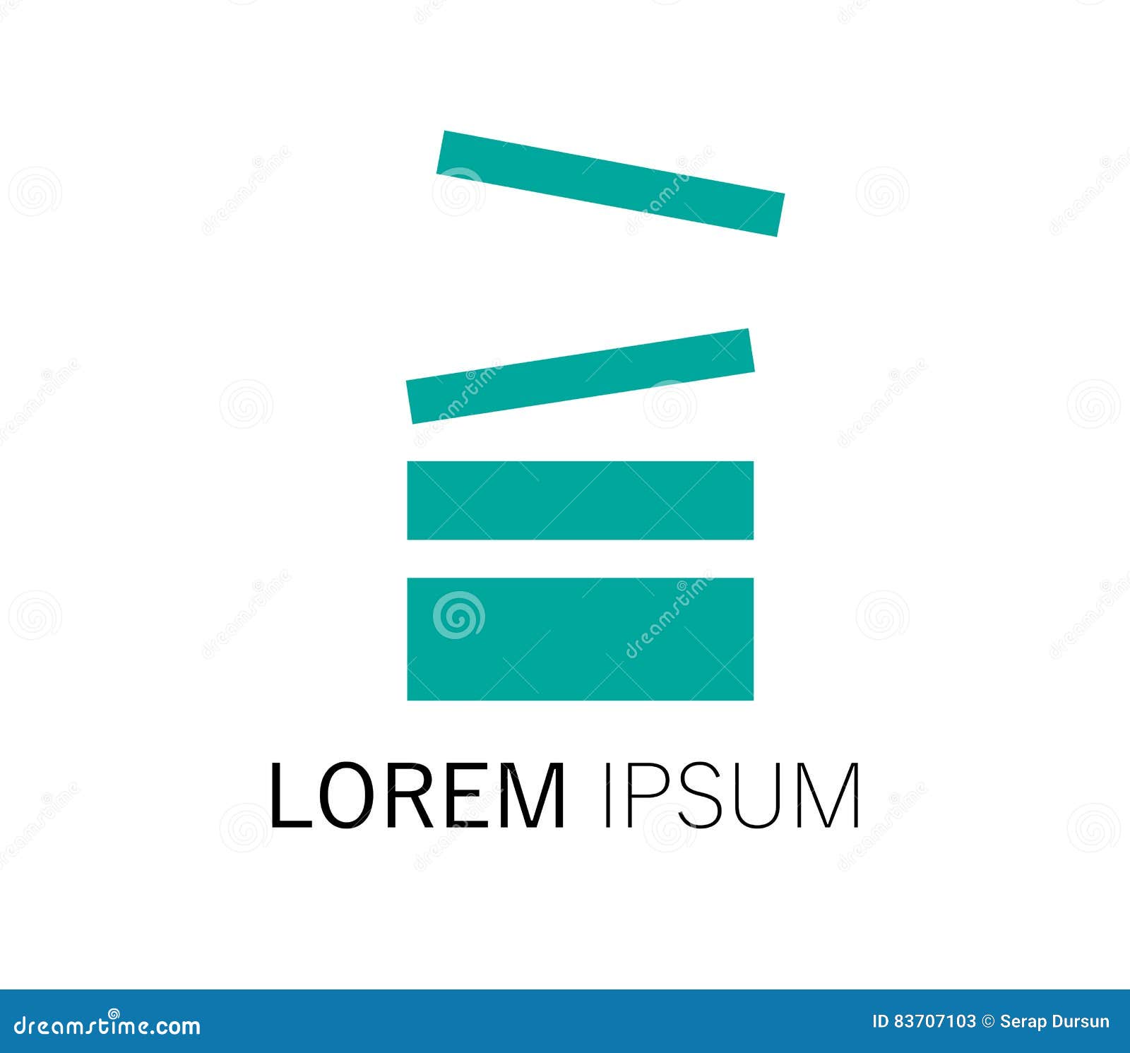 Pile Logo Concept illustration stock. Illustration du pages - 83707103