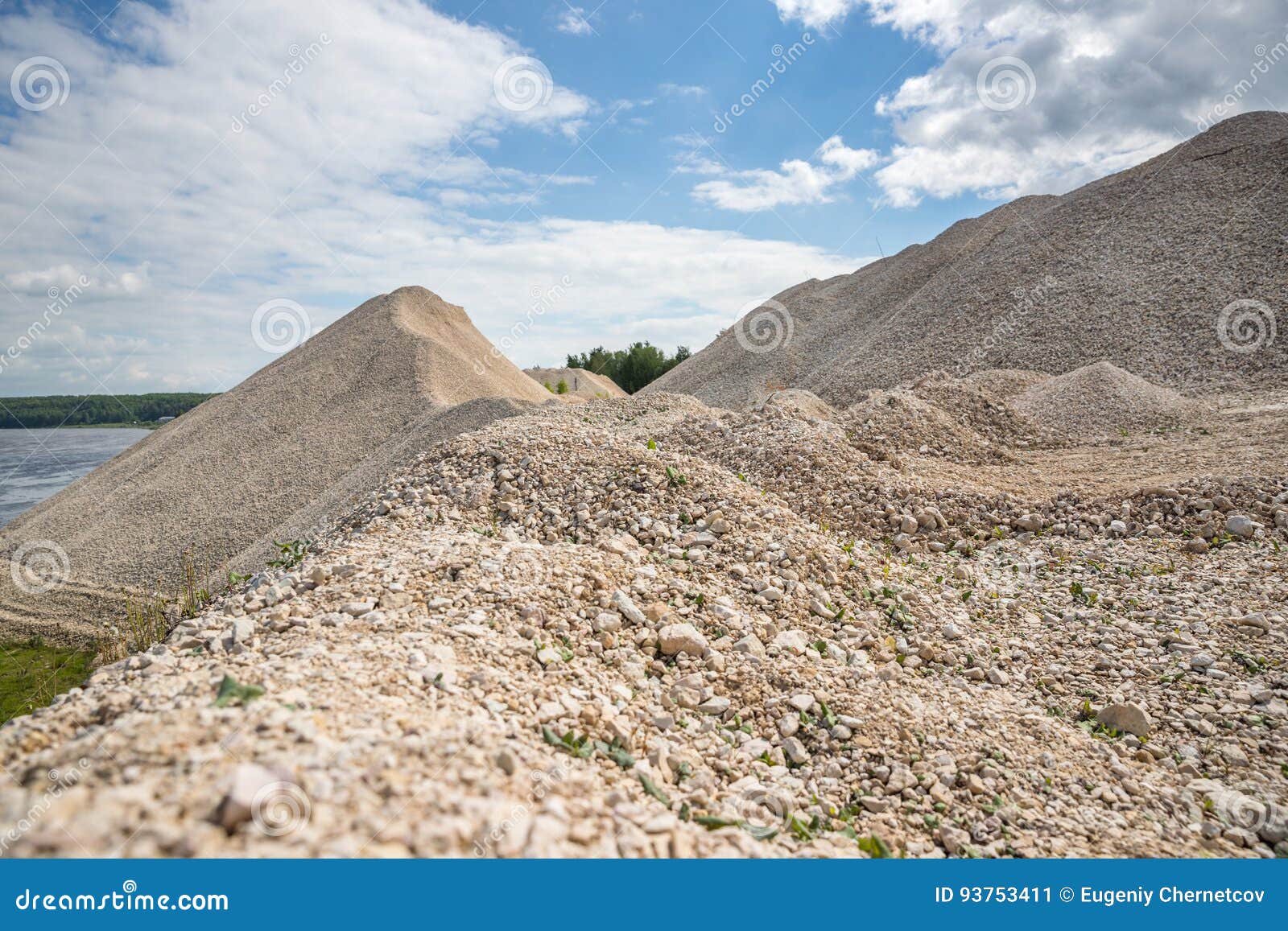 Pile of Macadam Stone in Quarry Stock Image - Image of construction ...