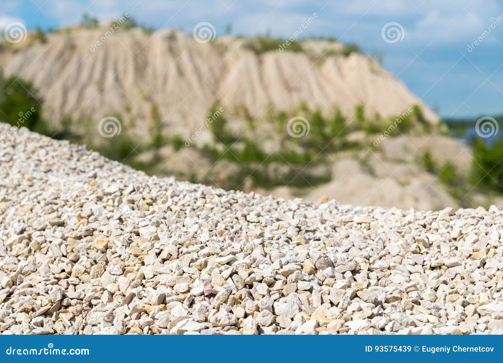 Pile of Macadam Stone in Quarry Stock Image - Image of cement, ballast ...