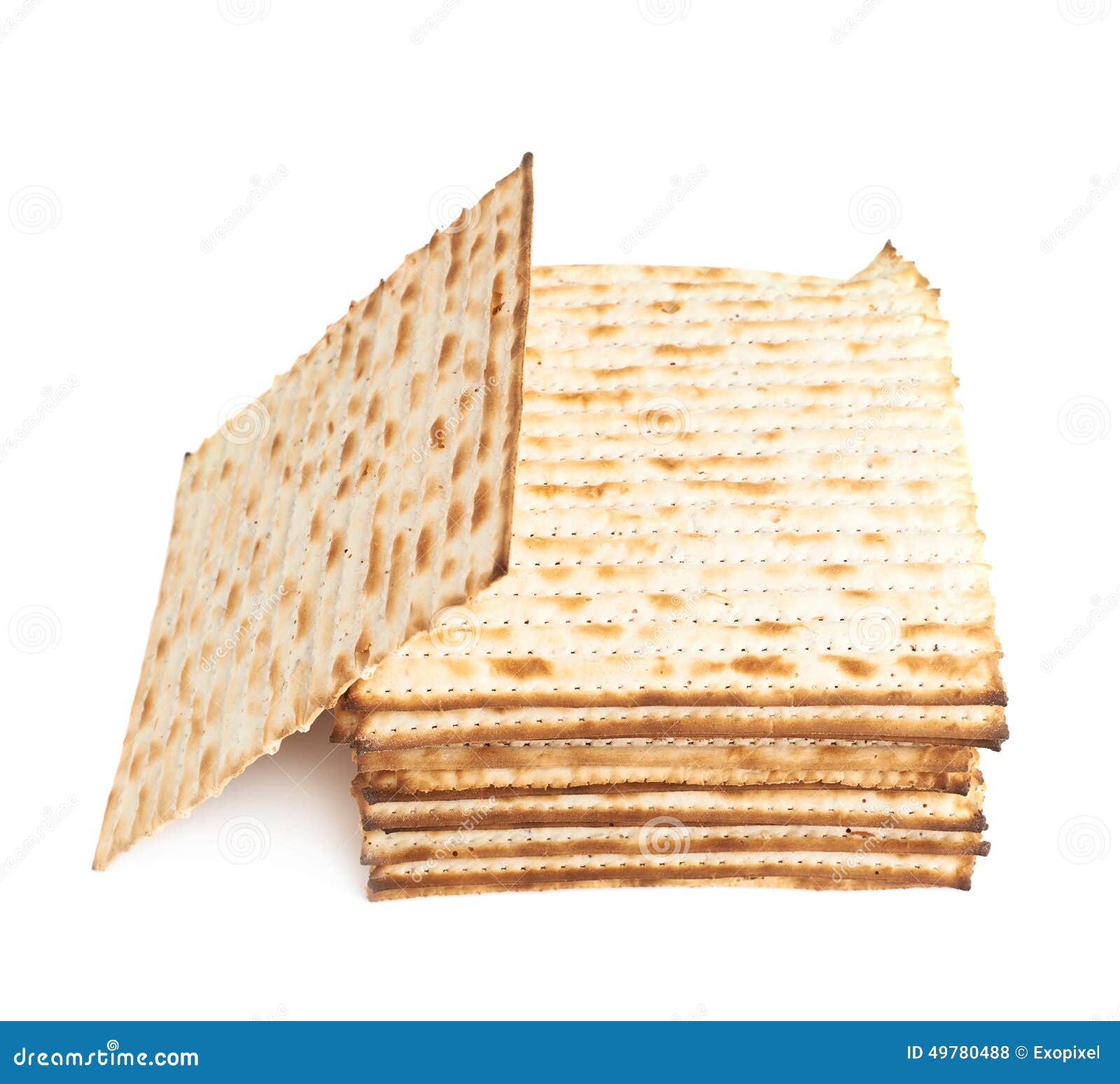Pile Of Matza And Some Broken Matza At The Side Stock Photography ...