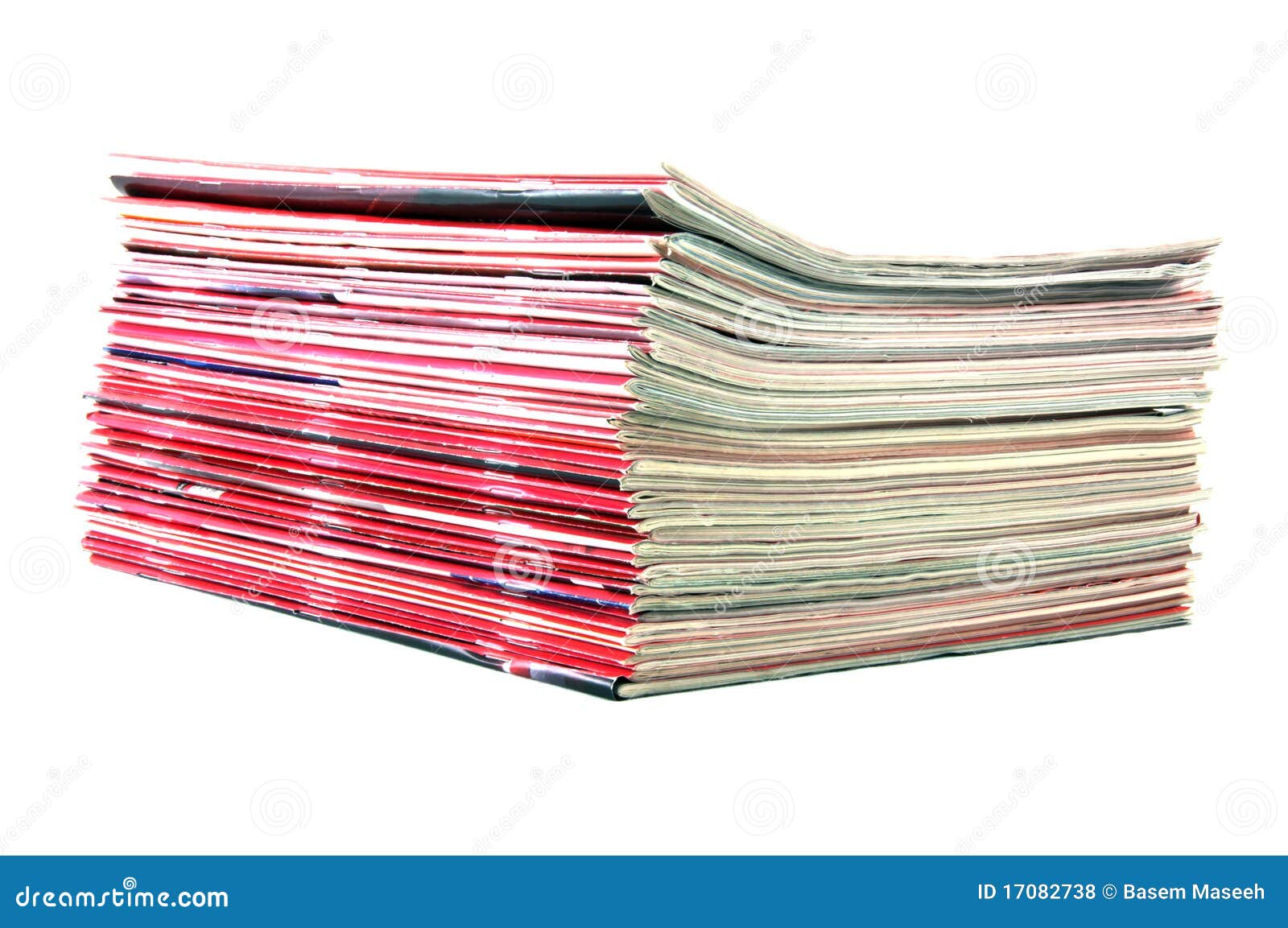Pile of Magazines stock photo. Image of multiple, isolated - 17082738