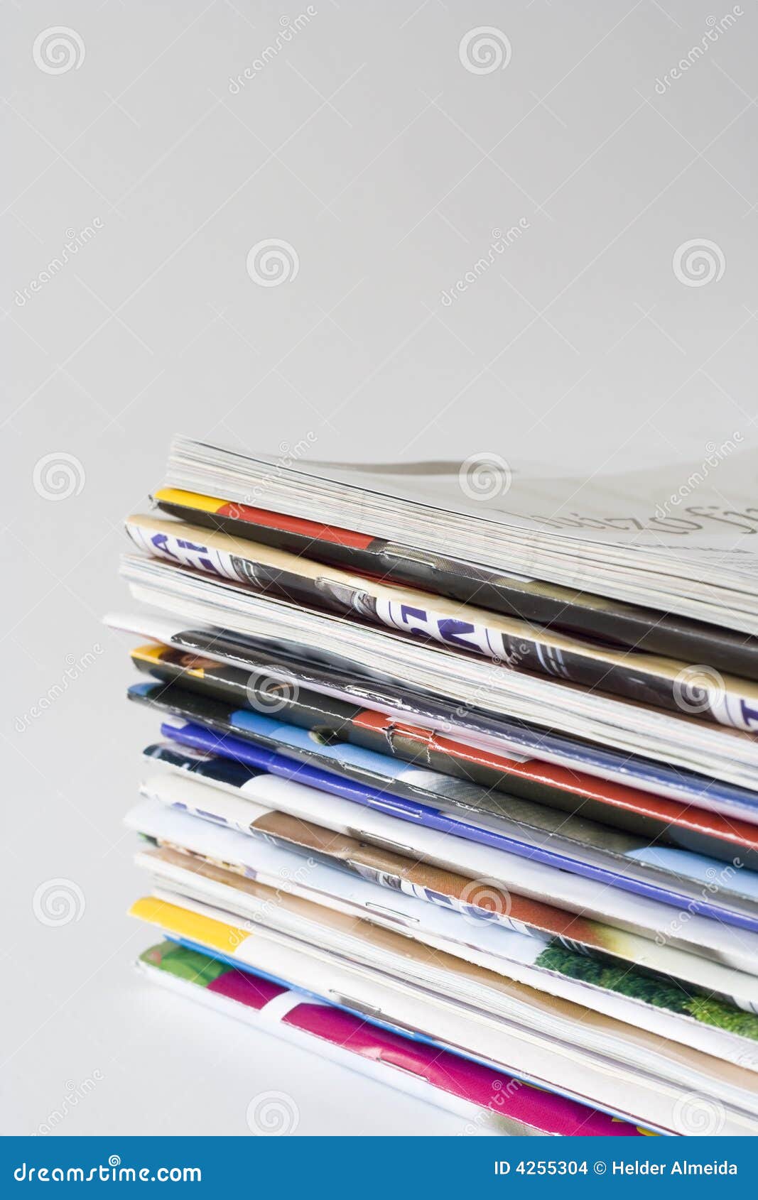 Pile of Magazines stock photo. Image of multiple, magazine - 4255304