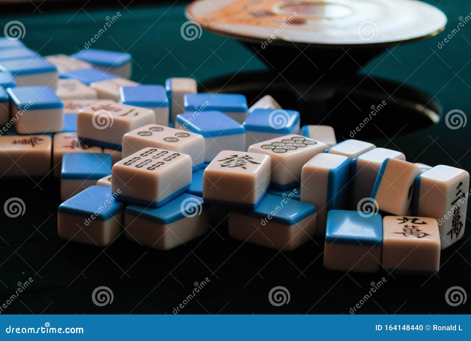 A Pile of Mahjong or Majiang Stock Photo - Image of blackberry, food ...