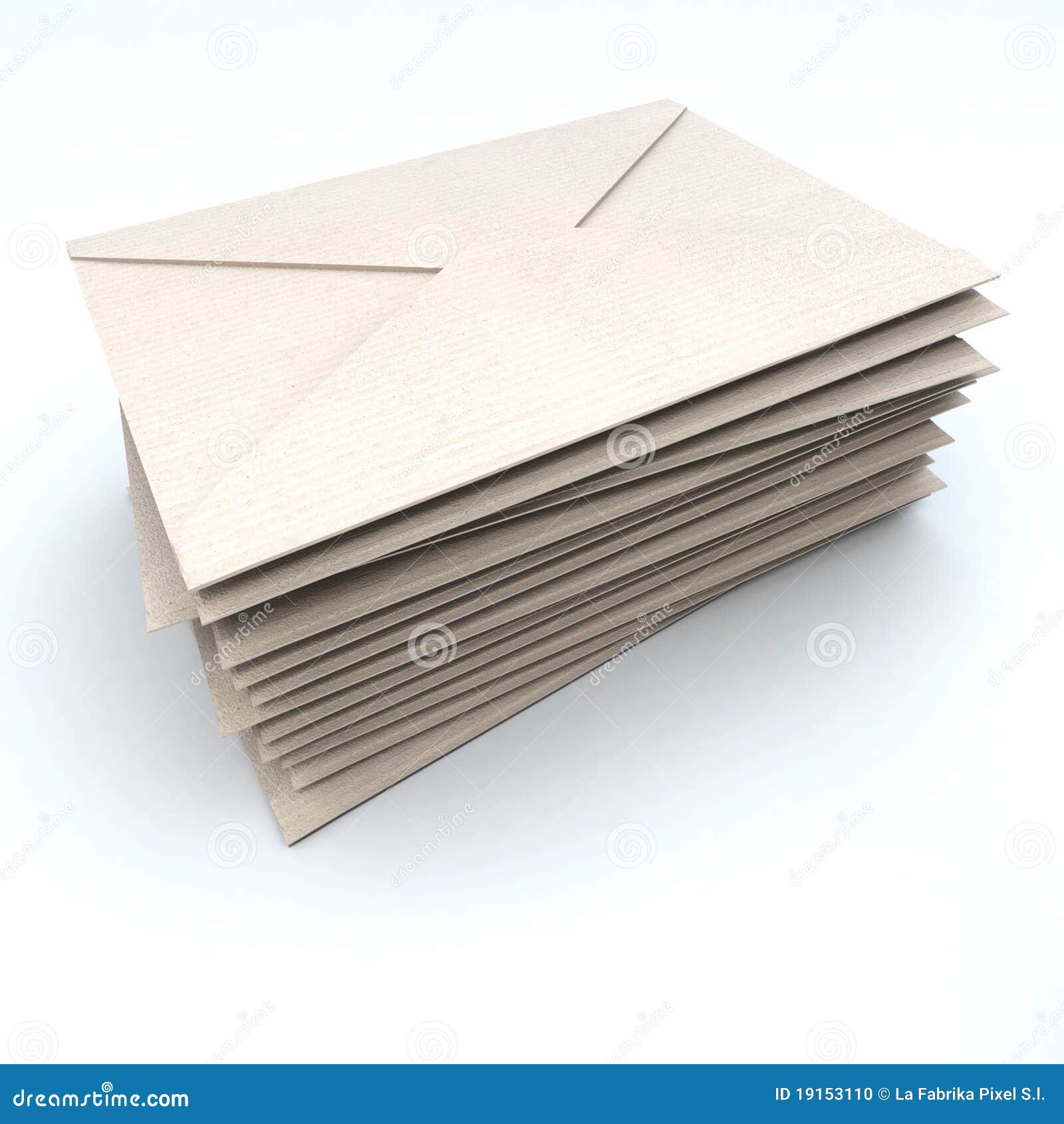 Pile of mail stock illustration. Illustration of document - 19153110