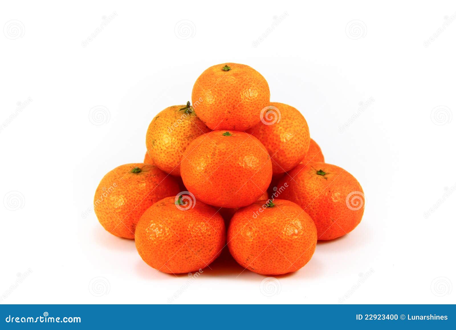 Pile of mandarin isolated stock photo. Image of snack - 22923400