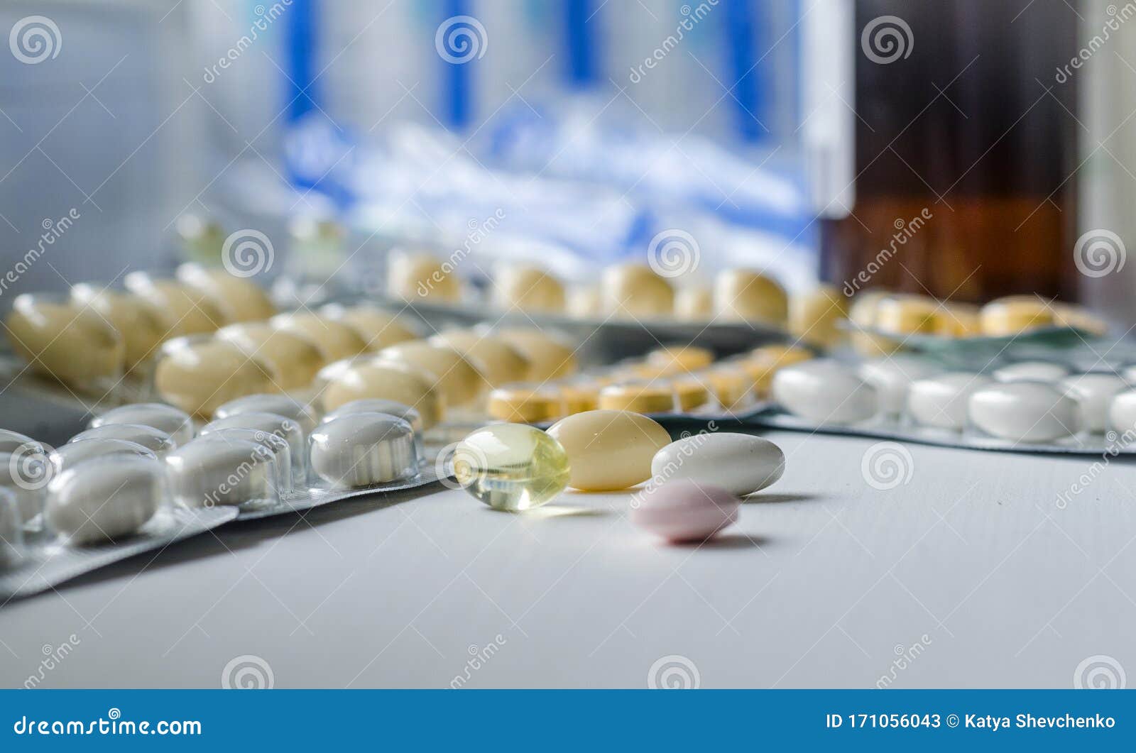 Pile of Many Different Pills Stock Image - Image of medical, treatment ...
