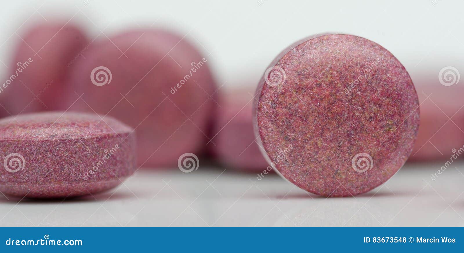 Pile of Many Small Red Pills, Group of Vitamins. Red Pills on a Stock ...