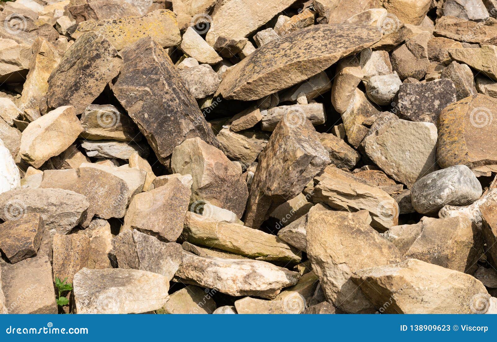 Pile of Medieval Stones stock image. Image of outdoor - 138909623