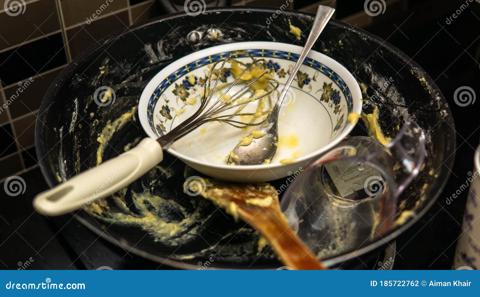 Pile Of Messy Clothes In Closet. Untidy Cluttered Woman Stock Photo ...