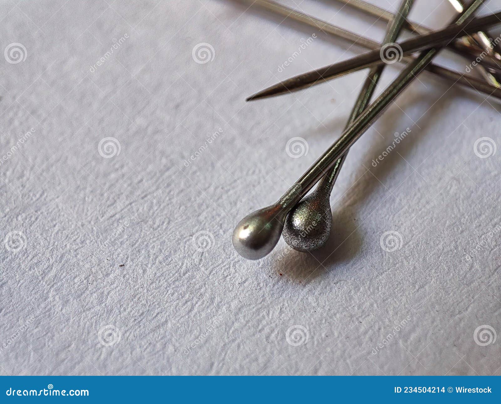 Pile of metal needle pins stock photo. Image of needle - 234504214