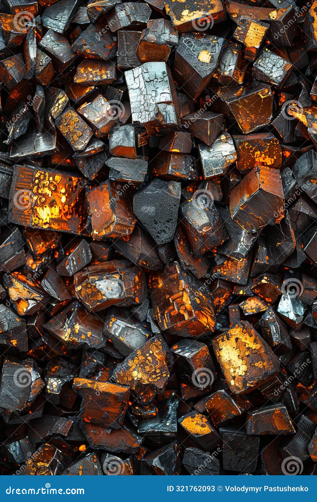 A Pile of Metal Pieces with a Lot of Rust Stock Image - Image of metal ...