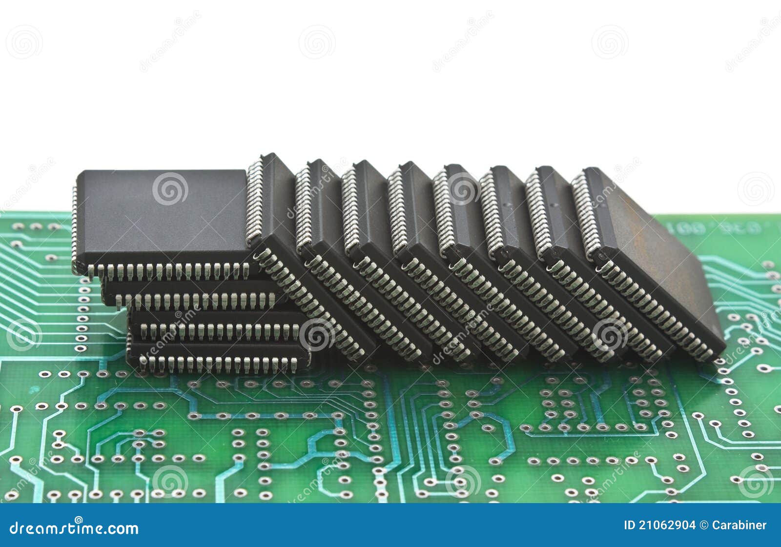 Pile of microchips stock photo. Image of isolated, construction - 21062904