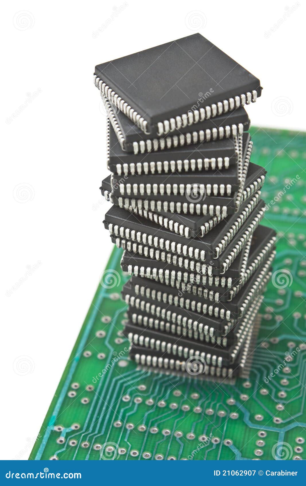Pile of microchips stock image. Image of engineering - 21062907