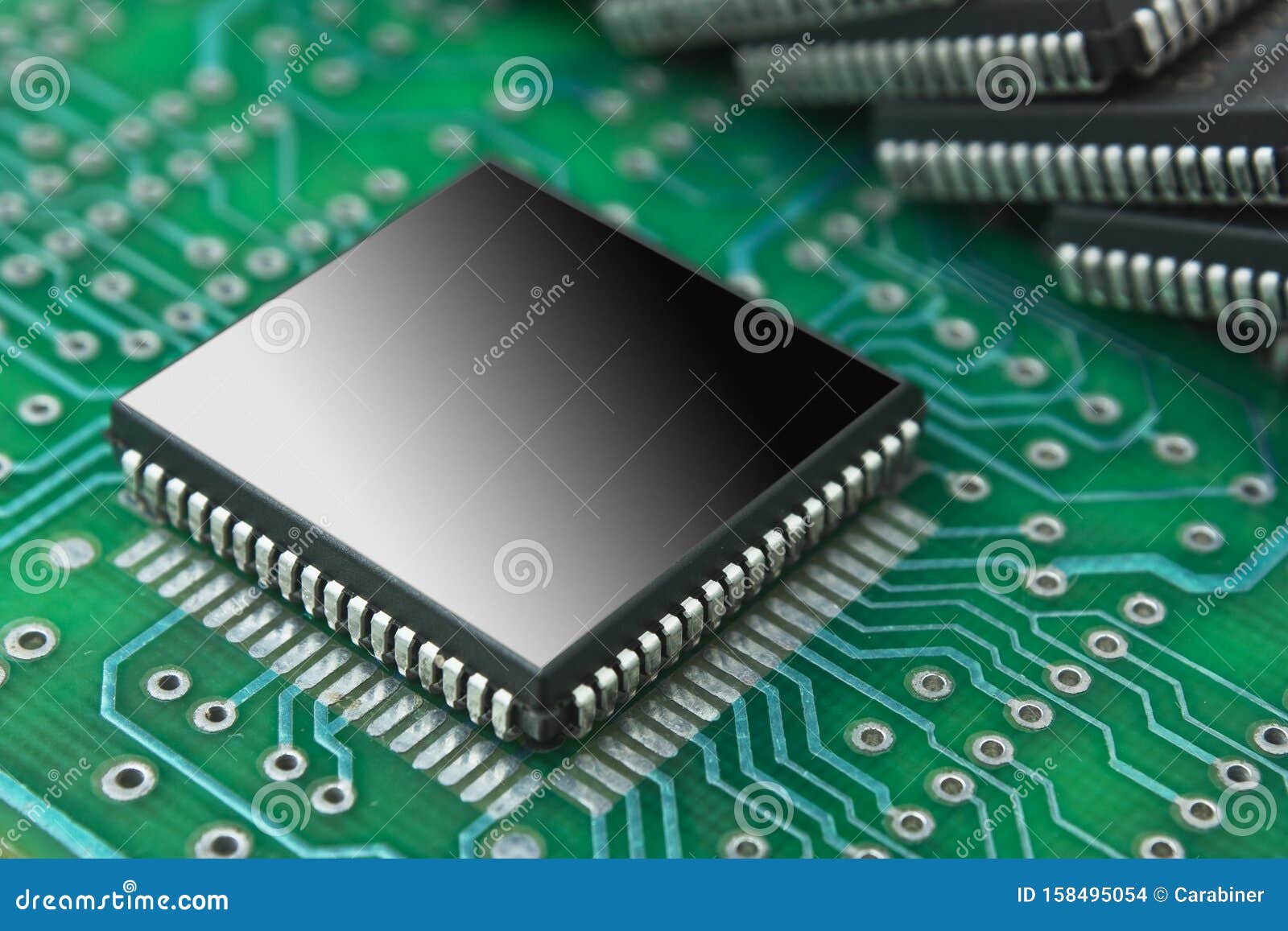 Pile of microchips stock photo. Image of engineer, industry - 158495054