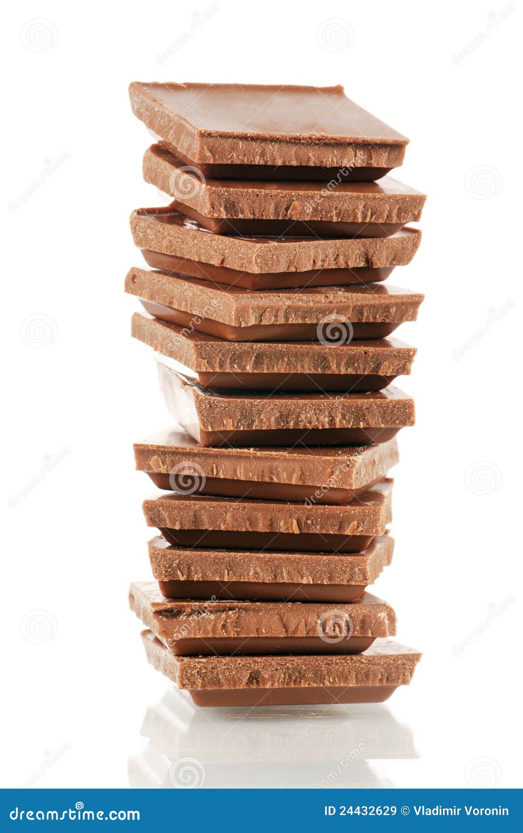 Pile of Milk Chocolate Blocks Stock Image - Image of pieces, closeup ...