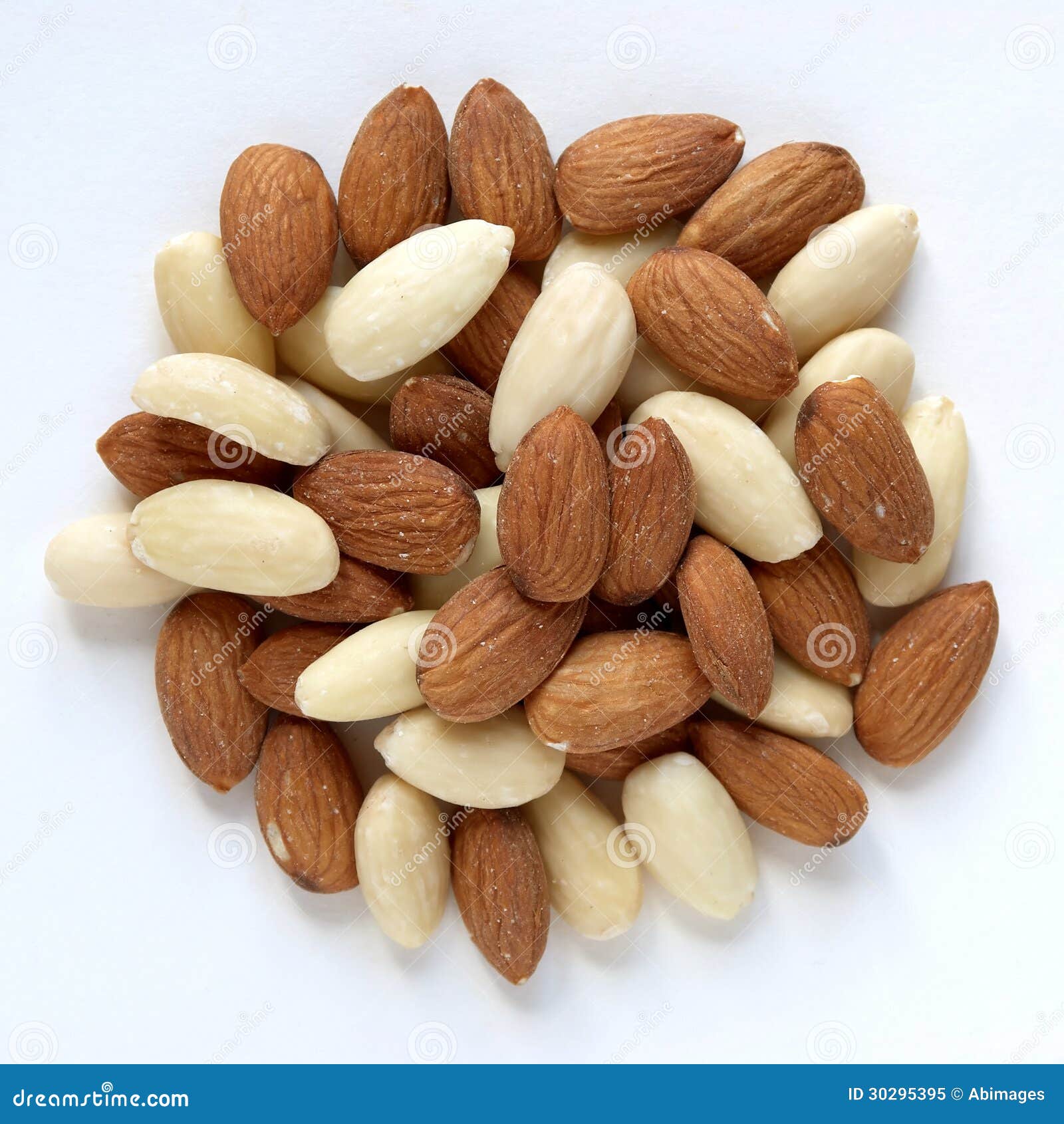 Almonds pile stock image. Image of food, fruit, lots - 30295395