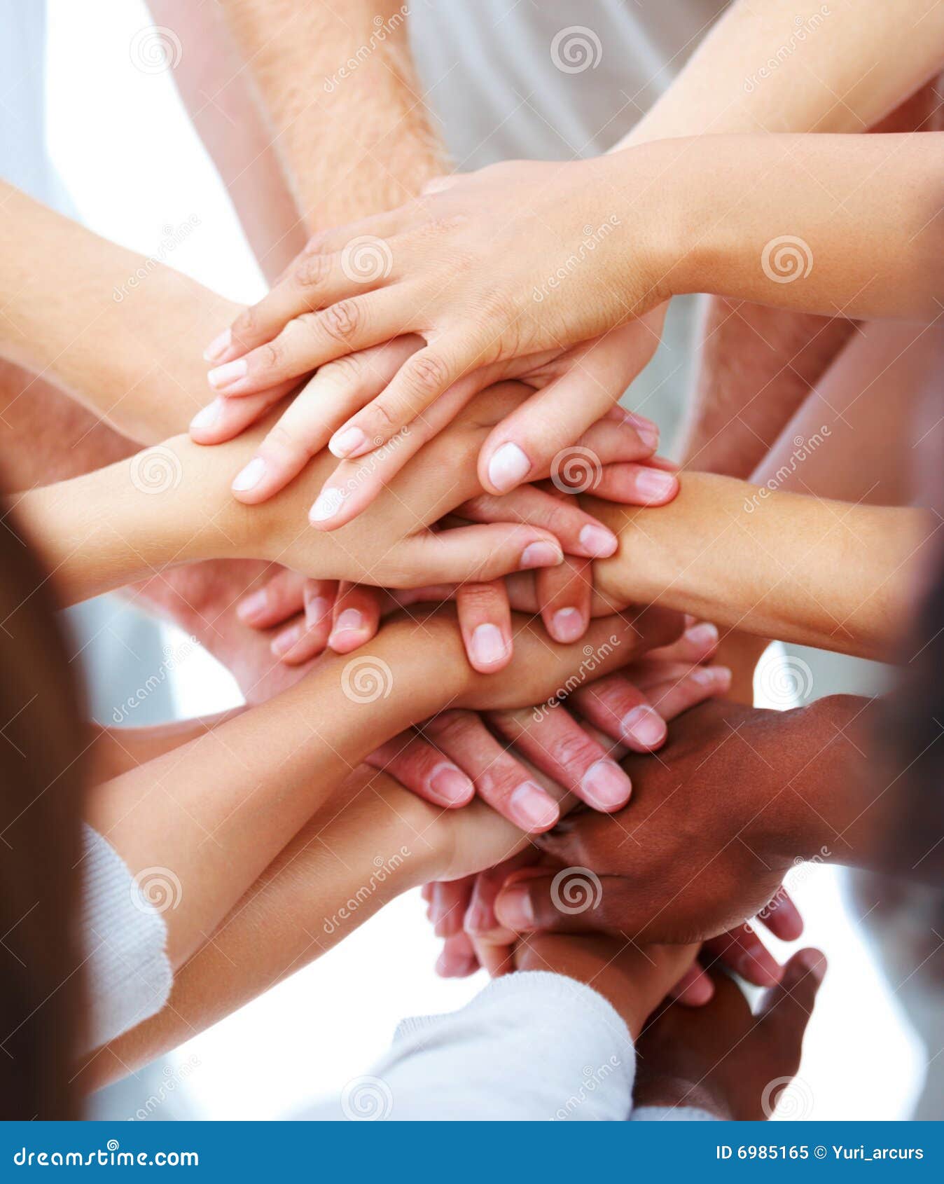 Pile of Mixed Hands in Union Stock Image - Image of blur, partner: 6985165