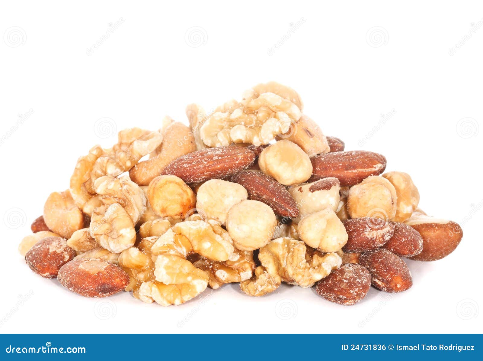 Mixed Nuts Top View. Many Nuts Royalty-Free Stock Image | CartoonDealer ...