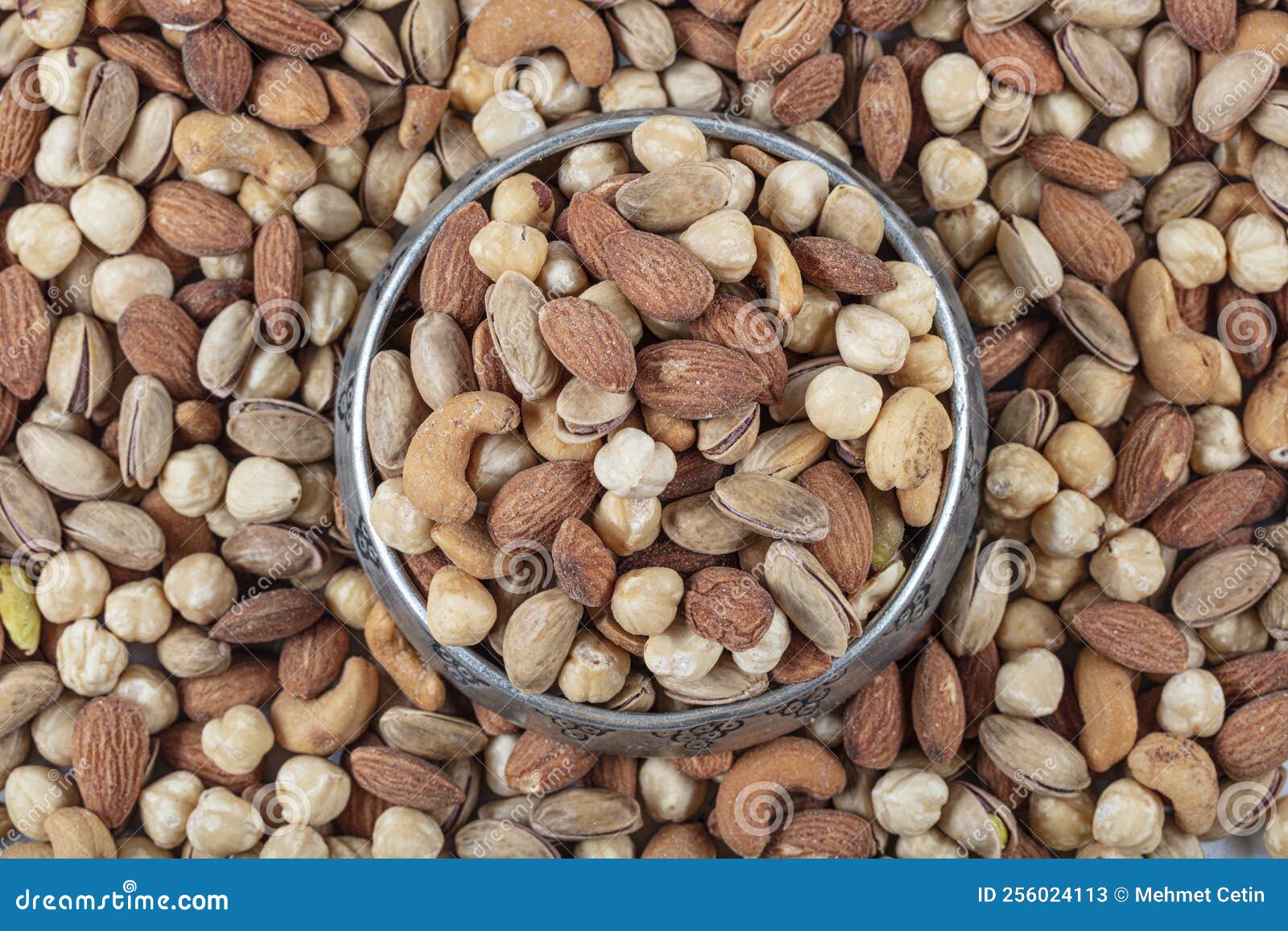 A Pile of Mixed Nuts. Production of Hazelnuts, Almonds, Pistachios, and ...