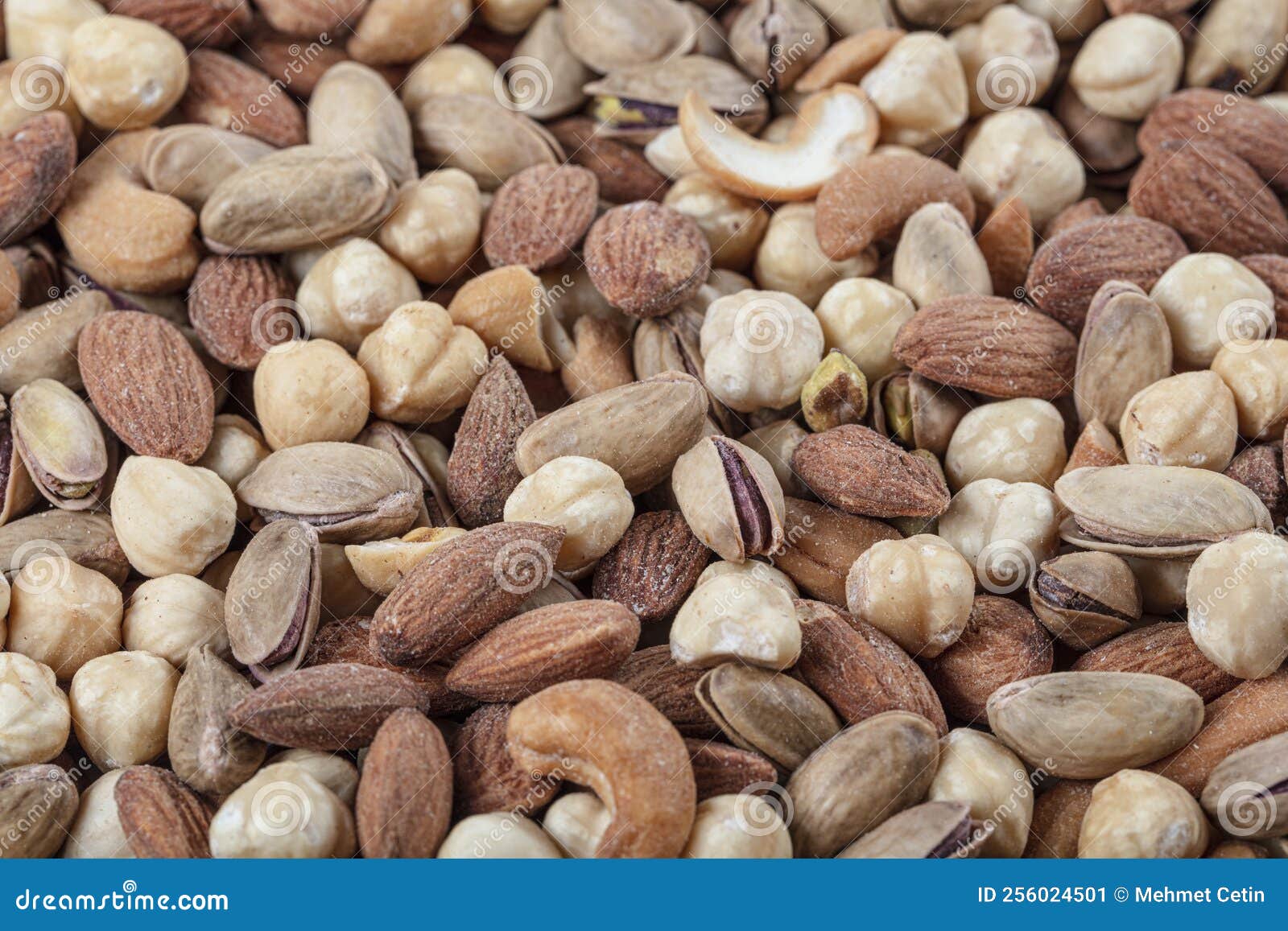 A Pile of Mixed Nuts. Production of Hazelnuts, Almonds, Pistachios, and ...