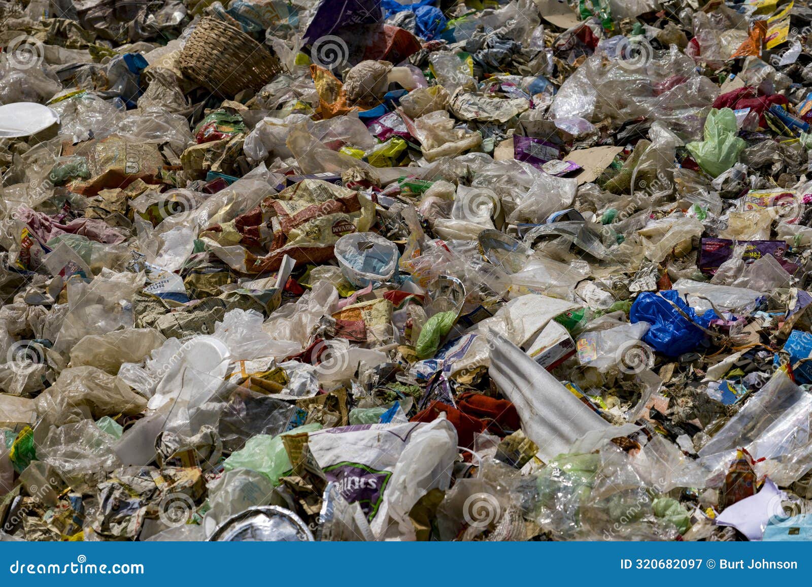 Pile of Mixed Waste at Landfill Site Stock Image - Image of ...