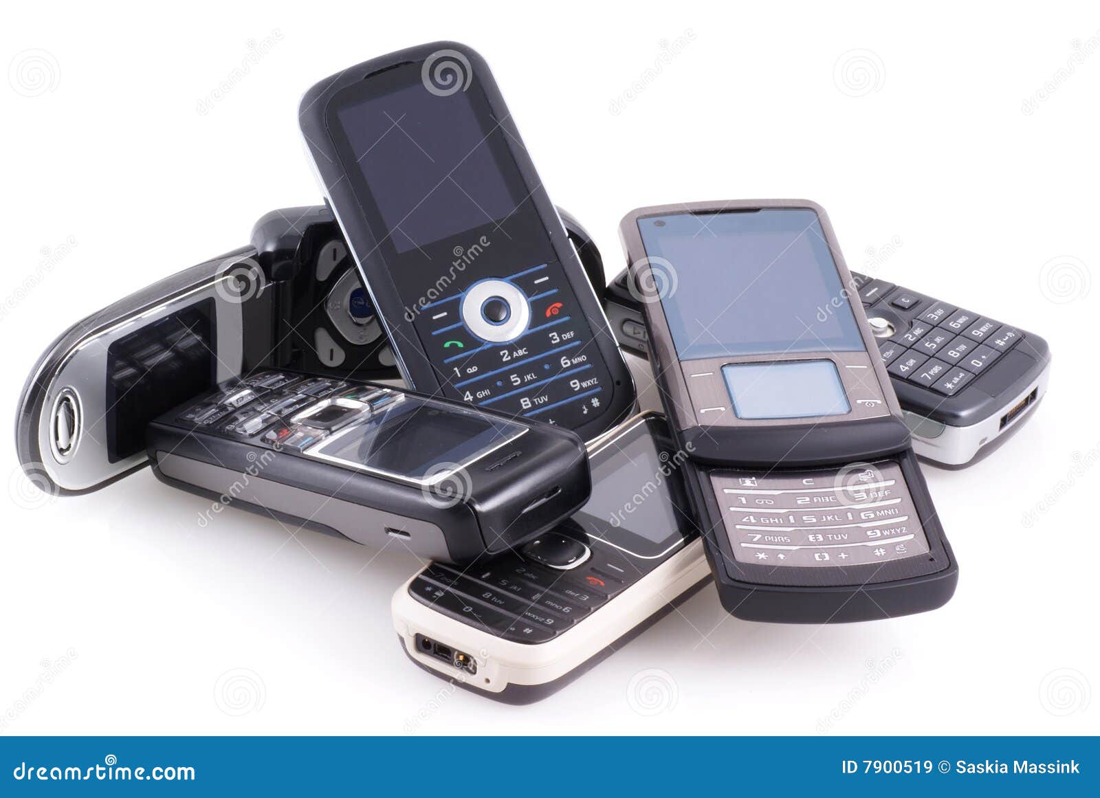 Pile of mobile phones. stock image. Image of telephone - 7900519