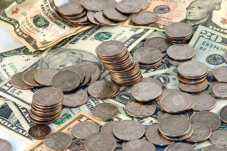 A pile of money stock image. Image of change, copper, money - 2328461