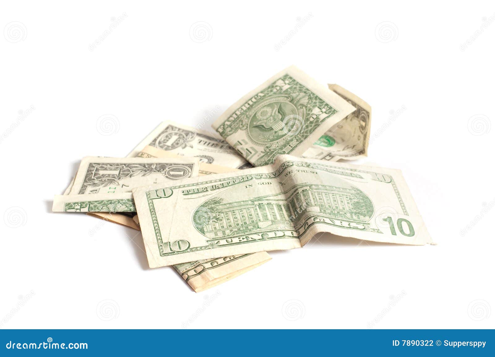 Pile of Money stock photo. Image of rich, prosperity, isolated - 7890322