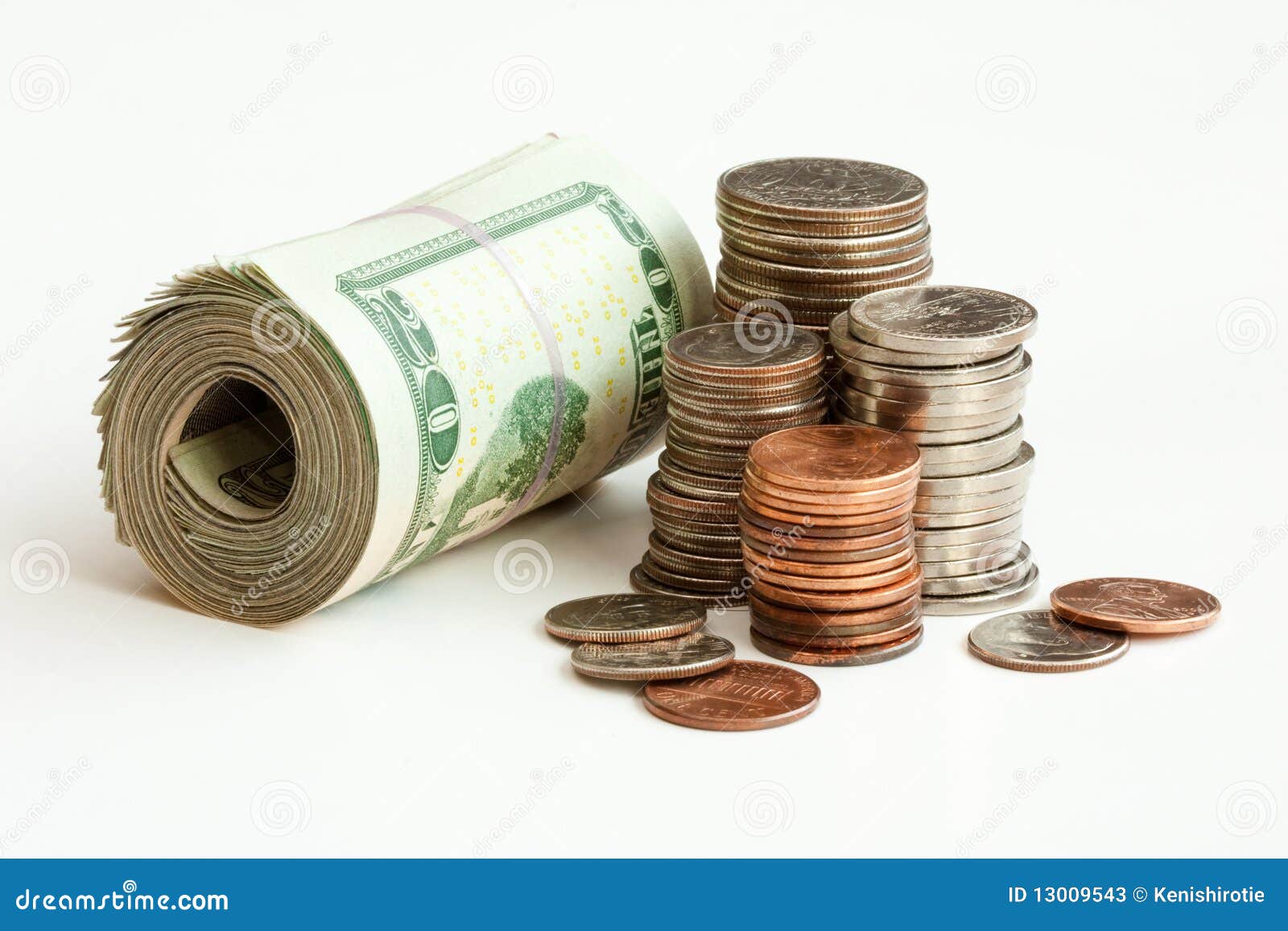 Pile of Money Notes and Coins Stock Image - Image of note, penny: 13009543