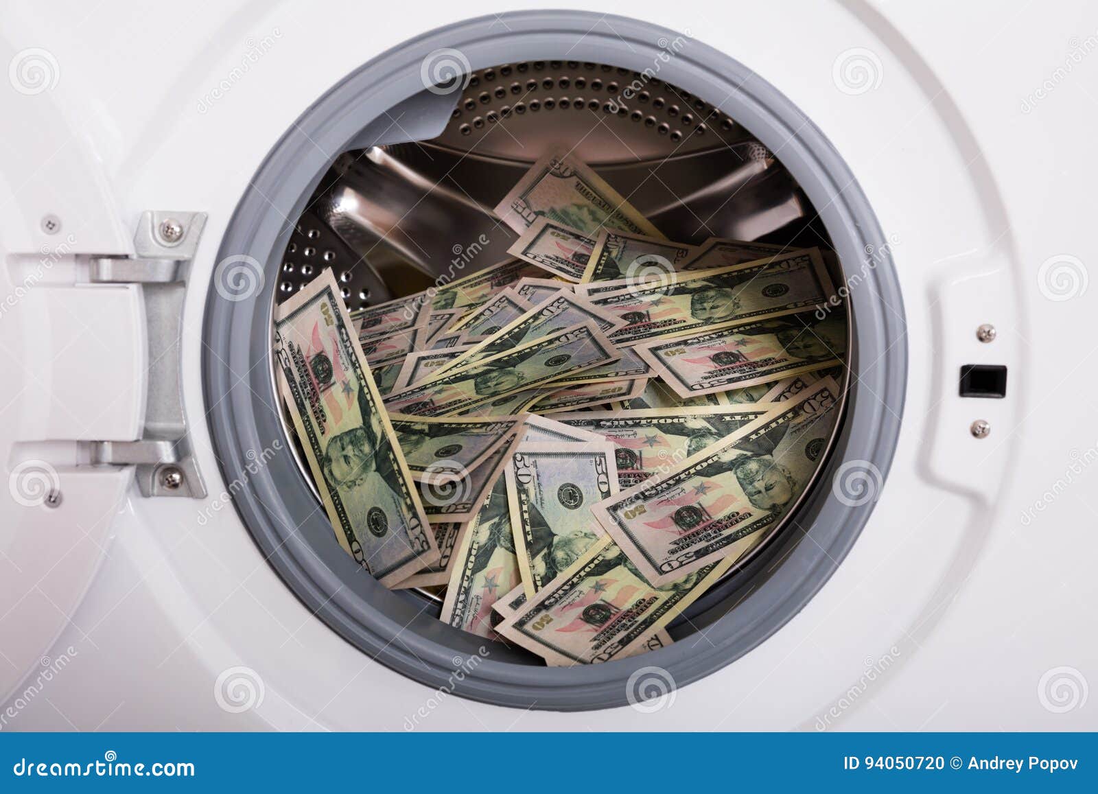 Pile of Money in Washing Machine Stock Photo - Image of dollar, heap ...