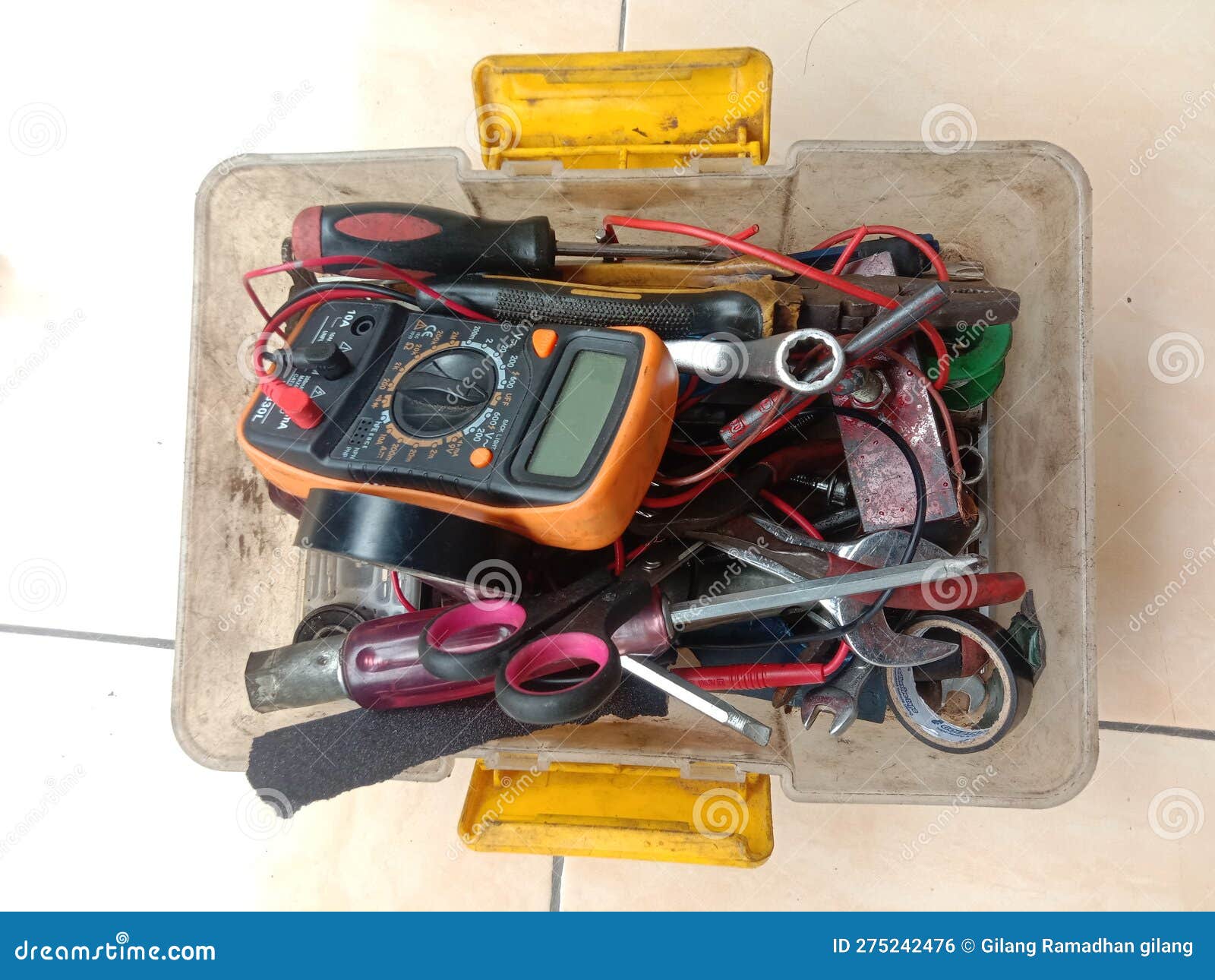 Pile of motorcycle tools stock photo. Image of motorcycle - 275242476