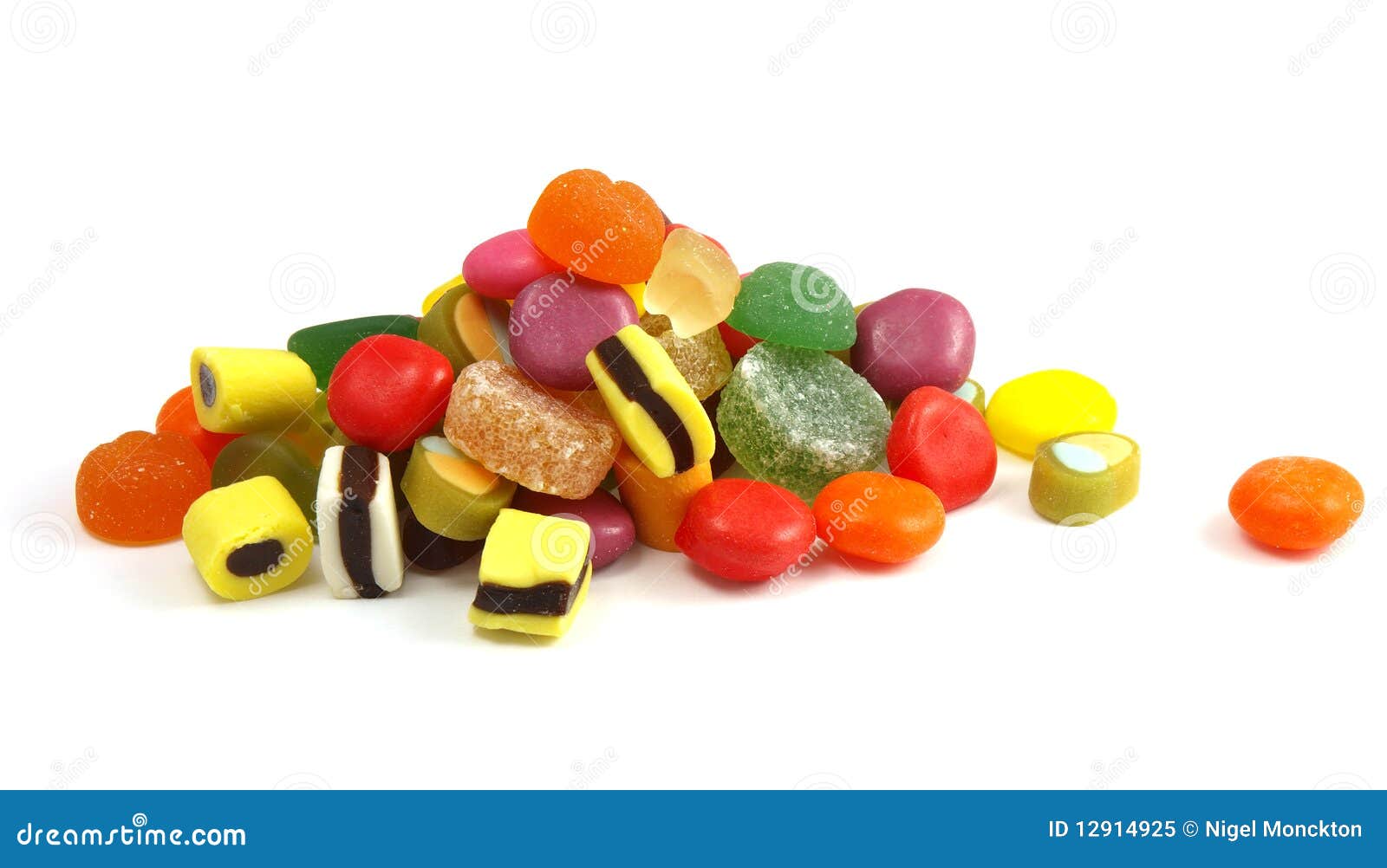 Pile of Multi-colored Candies Stock Image - Image of mixture, snack ...