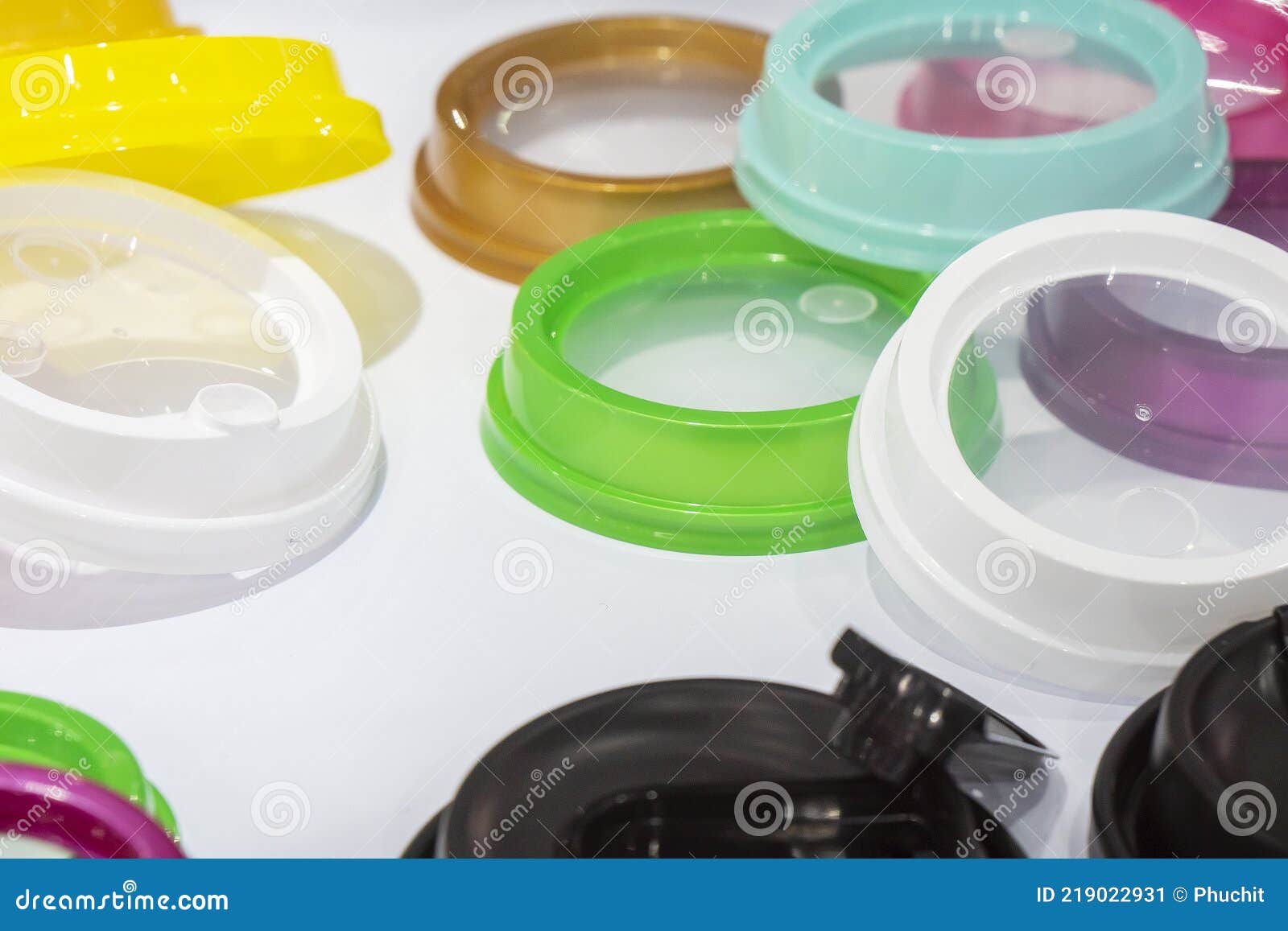 The Pile of Multi-colors Plastic Drinking Cup Lid from Injection ...