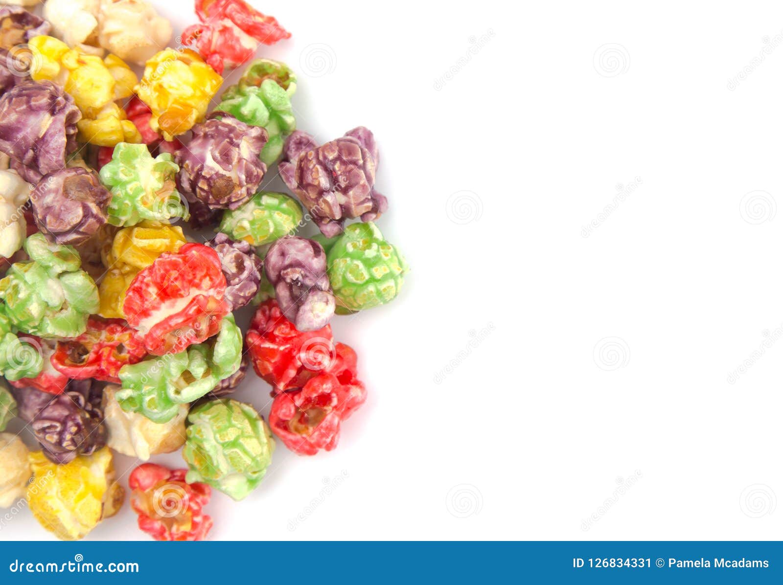 Pile of Multi Flavored Candy Popcorn Stock Image - Image of healthy ...