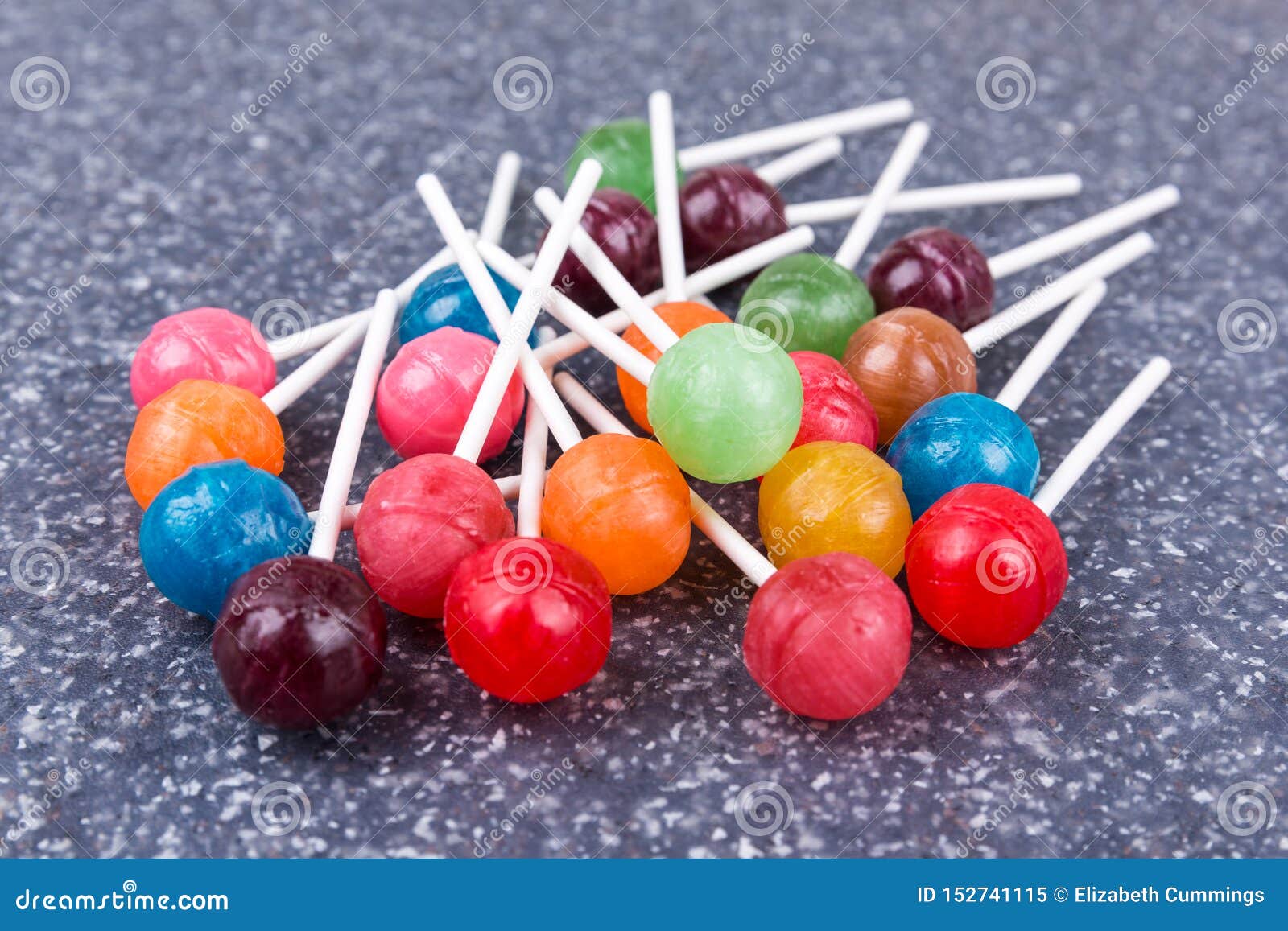 Pile of Multicolored Candy Suckers Stock Image - Image of snack ...