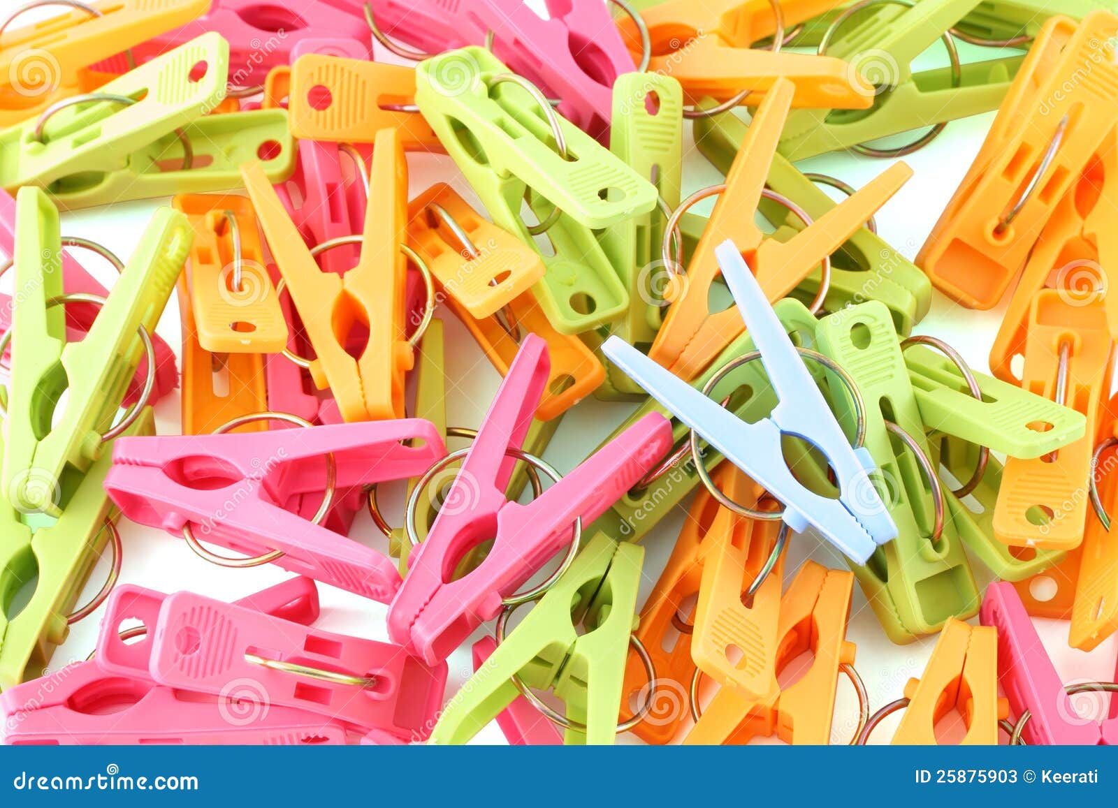 Pile of Multiple Color Pegs Fucos Blue Stock Image - Image of household ...