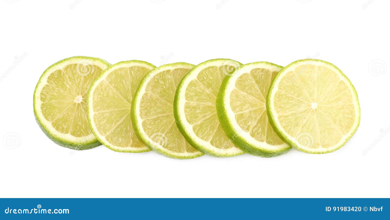 Pile of Multiple Lime Slices Isolated Stock Photo - Image of juicy ...