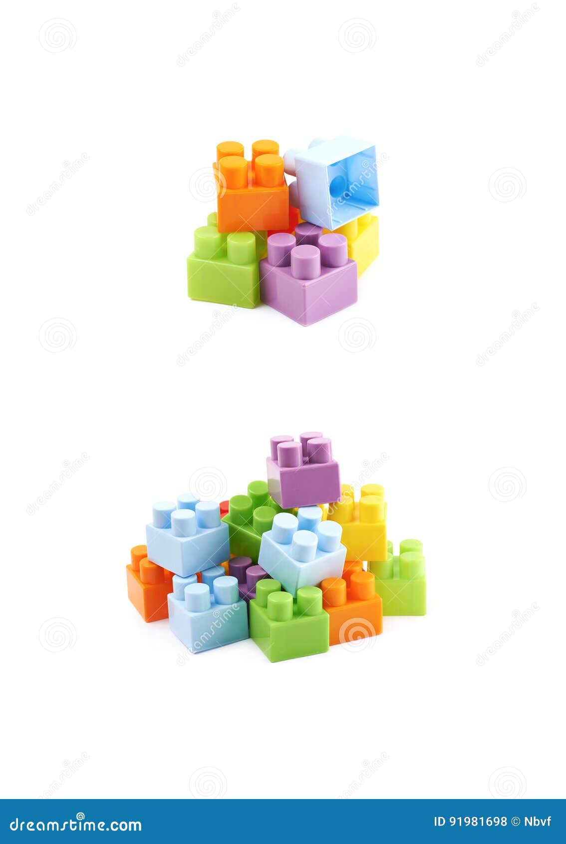 Pile of Multiple Toy Bricks Stock Photo - Image of create, concept ...