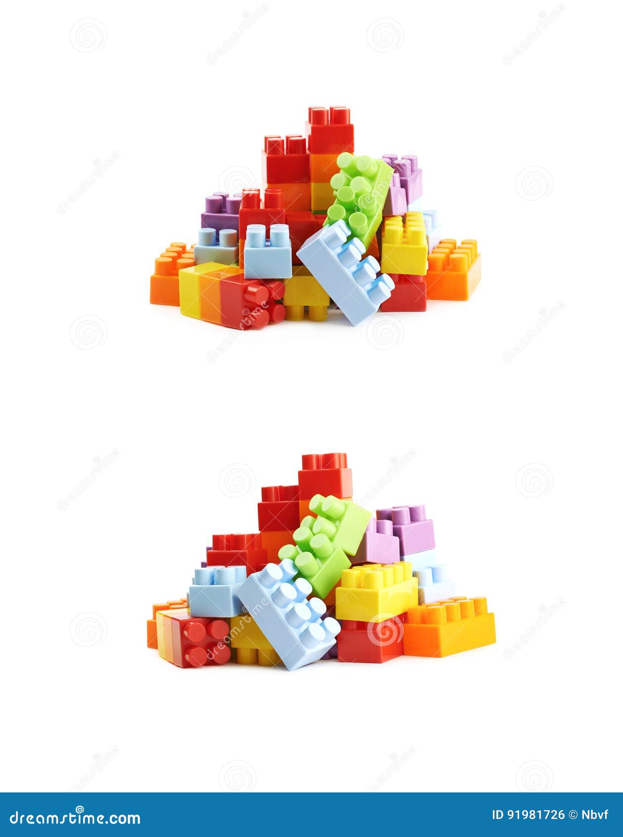 Pile of Multiple Toy Bricks Stock Photo - Image of activity ...