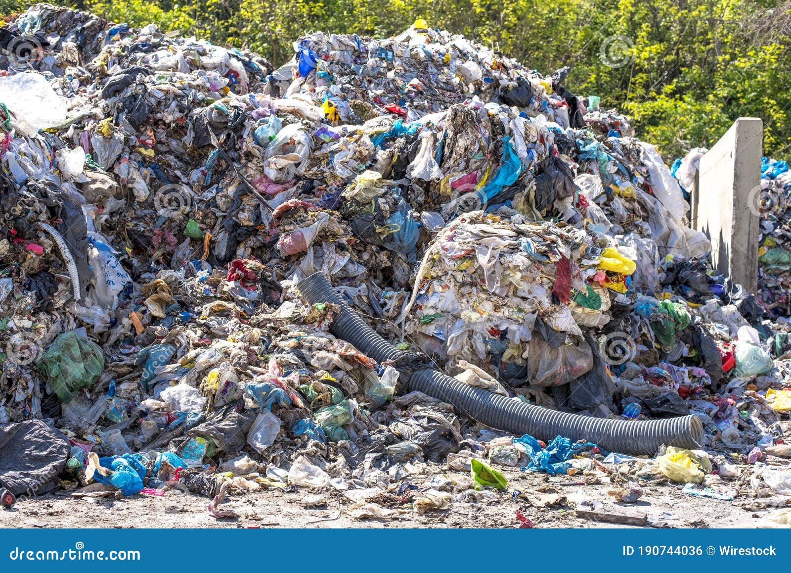 Pile of Municipal Waste on a Disposal Site - Environmental Pollution ...