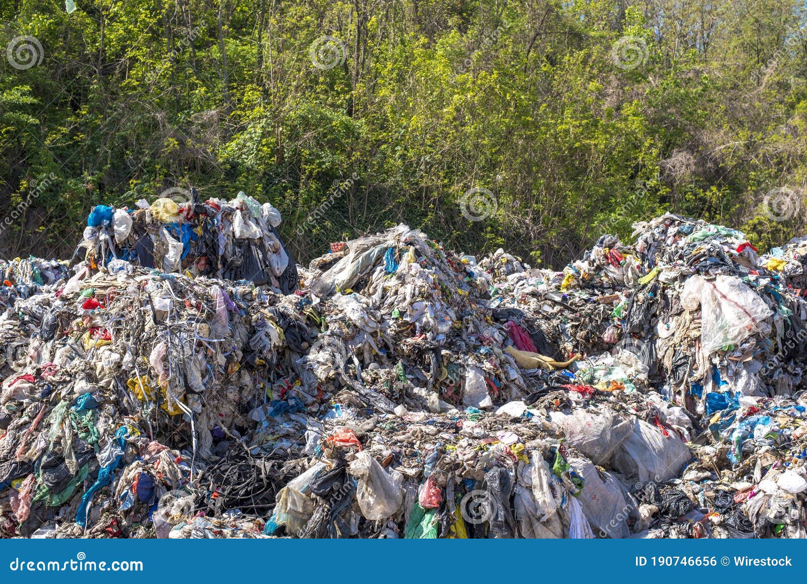 Pile of Municipal Waste on a Disposal Site Ready for Recycling Stock ...