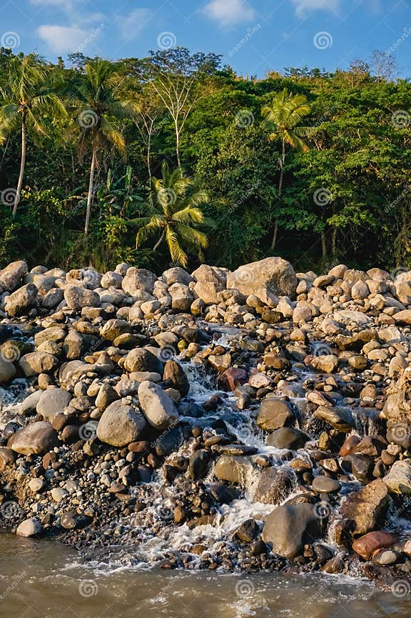 Pile of Natural Rocks by the River Stock Photo - Image of nature, rock ...