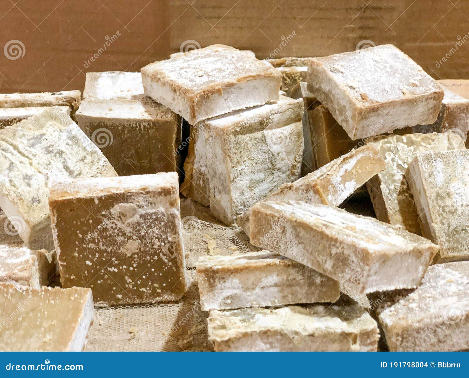 Pile of natural soap bars stock photo. Image of rustic - 191798004