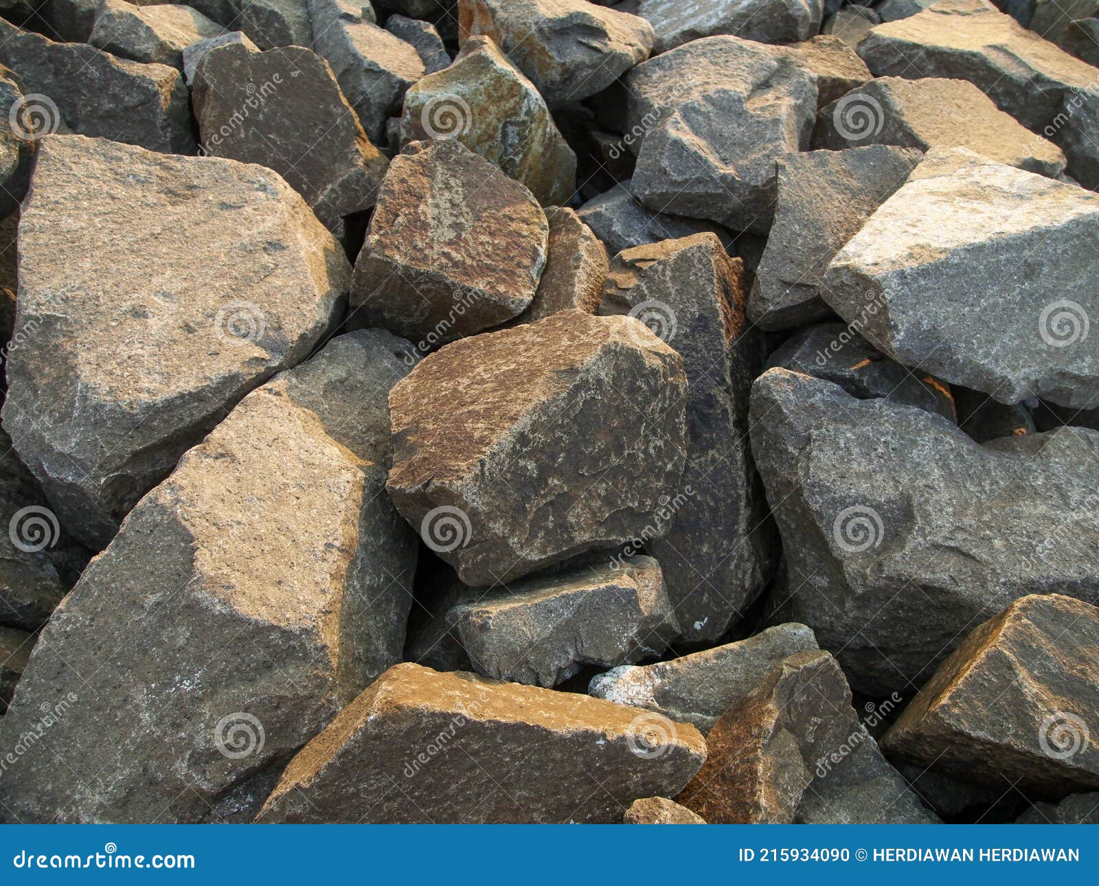 A pile of natural stones stock photo. Image of brickwork - 215934090